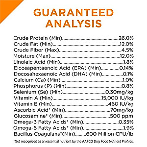 Purina Pro Plan With Probiotics Large Breed Dry Dog Food, Shredded Blend Chicken & Rice Formula - 18 lb. Bag