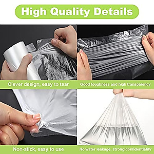 RyhamPaper Food Storage Bags, 1 Roll 12 x 16 Plastic Produce Bag on a Roll Fruits, Vegetable, Bread, Food Storage Clear Bags, 350 Bags