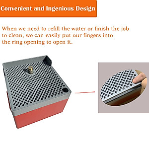 Deruilong Cordless Rechargeable Stained Glass Grinder Art Grinding Tool with 5/8" Grinding Bit