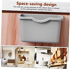 JEWEDECO Mini Trash Can for Desk Bathroom Bedroom Countertop Organizer Plastic Kitchen Trash Can Garbage