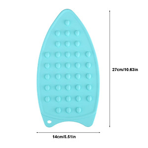 HERCHR Silicone Ironing Rest Pad, Large Portable Ironing Mat Iron Accessories for Ironing Board, Sewing, Curling Irons, Flat Irons, Straightener(Green)