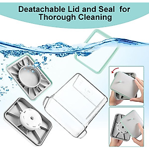 Cozey Daily Airtight Food Storage Container Formula Container Formula Dispenser with Spoon BPA-Free Milk Powder Container for Home Travel 1500ML / 1.5 Qt, No Scraper Design