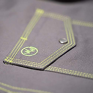 Western Welder Outfitting - Welding Shirt Western Style | Light Weight Tripled-Stitched Welding Shirts, Relaxed Fit (L, Gray/Green)