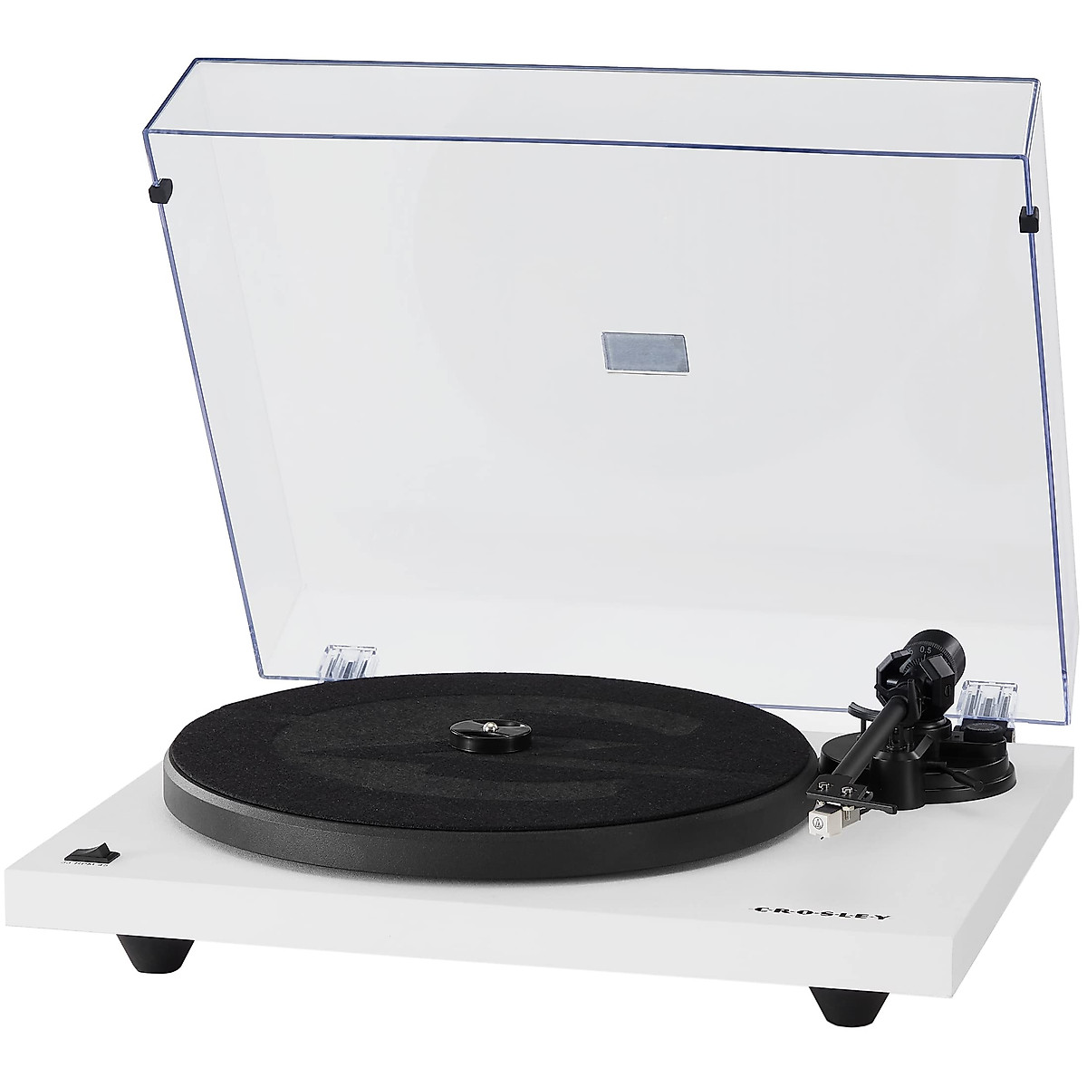 Crosley C6B-WH Belt-Drive Bluetooth Turntable Record Player with Adjustable Tone Arm, White