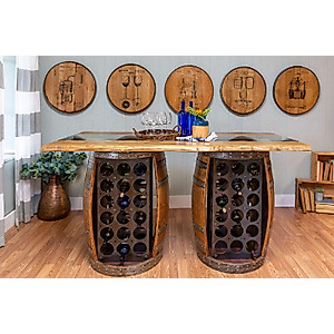 Craft Bar Signs Personalized Whiskey Barrel Lid Cigar Lounge Smoking Stogies Drinking Bar Sign Man cave Accessories for Room Wood Wall Art