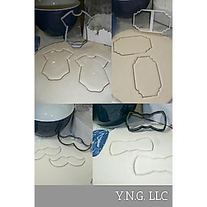 LITTLE GENTLEMAN BABY SHOWER FIRST BIRTHDAY MUSTACHE SET OF 4 COOKIE CUTTERS MADE IN USA PR1239