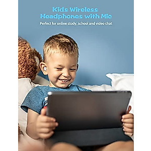 Instiwitt Cute Milk cat Kids Earbuds in-Ear Wireless Bluetooth with Microphone, 36 Hours Play time, Low Latency, is The Best Gift for Halloween, Birthday, Christmas, for School, Work, Sports