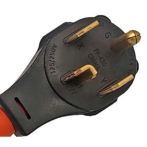 Fullsky FC-14352T Male 30A dryer plug 14-30P to 5-15R or 5-20R adapter 4 prong to 3 prong 20A output 125V