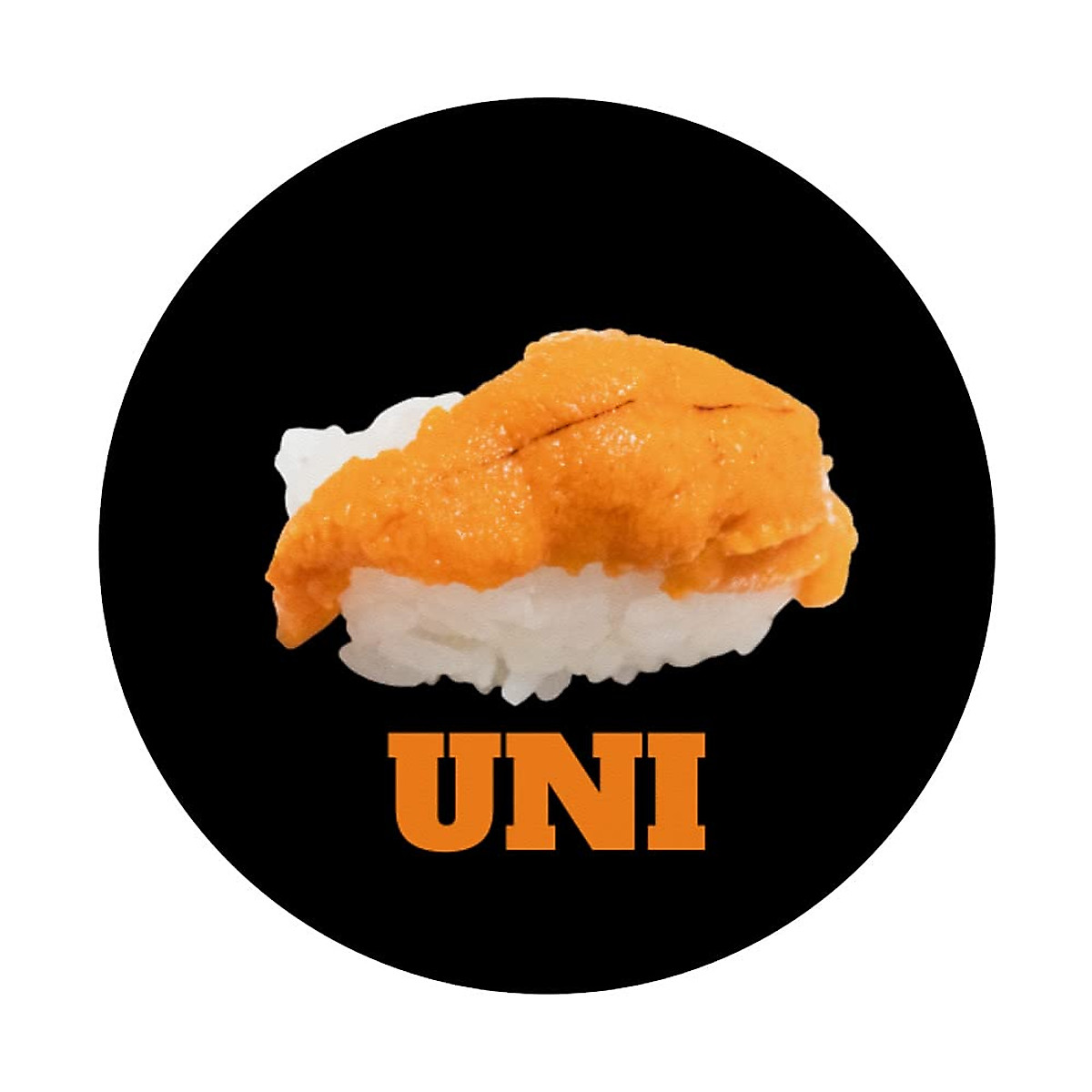 Sea Urchin Sushi Nigiri Uni ウニ for men and women and kids PopSockets Swappable PopGrip