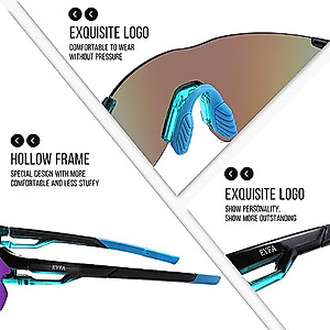 EYFA Sports Baseball Polarized Sunglasses, UV400 Protection Sun Glasses For Kids Men Women Youth Cool Polarized Sunglasses (sky blue)