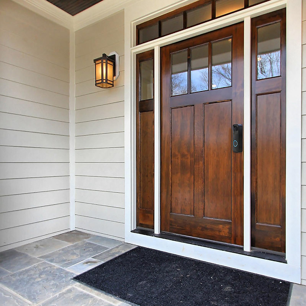 Backplate Compatible with Blink Video Doorbell, Back Plate Replacement Mounting Part with Blink Key Tool(2 pack, Black)