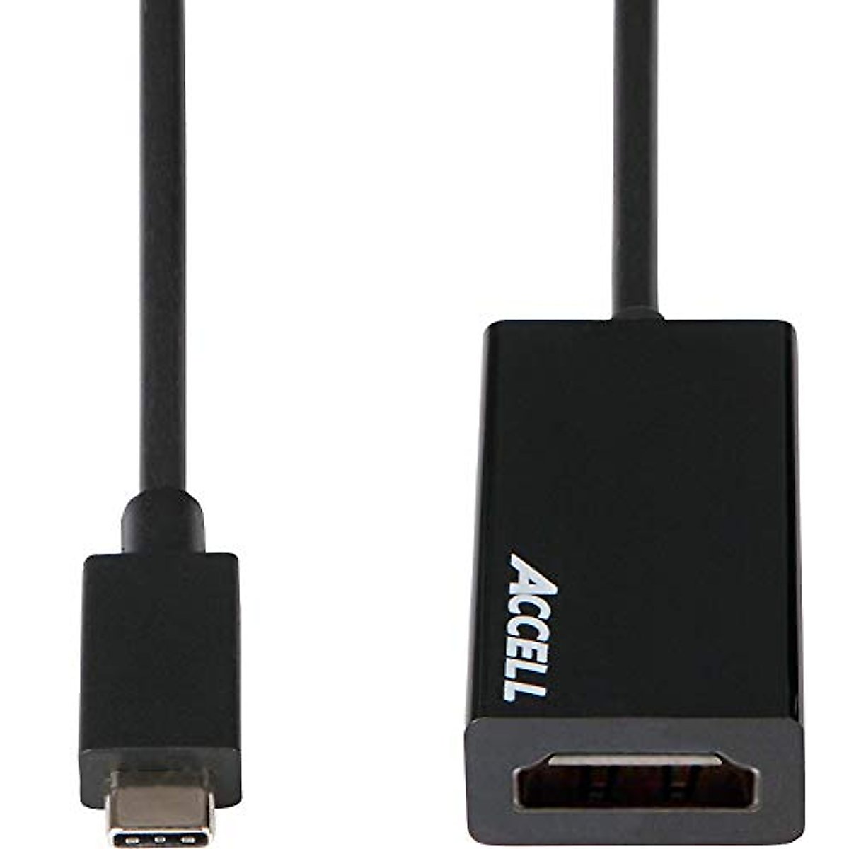 Accell USB-C to HDMI Adapter - USB 3.1 Type-C to HDMI 2.0 Active Adapter - 4K UHD @60Hz - Thunderbolt 3 compatible supporting DisplayPort Alt Mode