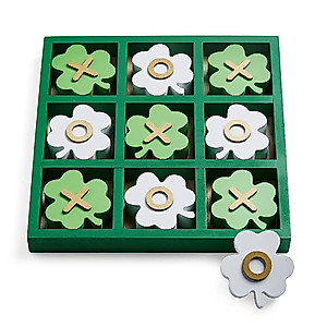 Heart Carpenter St Patrick's TicTacToe Game for Kids and Family Board Games 3D Travel of Living Room Decor and Coffee Top Table Games Decor Family Games Night Classic Board TicTacToe