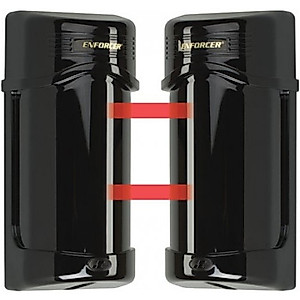 SECO-LARM E-960-D190Q Enforcer Twin Photobeam Detectors with Laser Beam Alignment, 190' Outdoor/390' Indoor Sensing Range, Non-polarized Power Onputs, Pack of 1 Including 2 Detectors