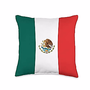 Miftees Country Flag Gifts Mexico Mexican Flag Throw Pillow, 16x16, Multicolor
