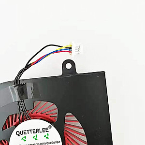 QUETTERLEE Replacement New Laptop CPU Cooling Fan for MSI GS63 GS63VR GS73 GS73VR GS62 GS72 MS-17B1 MS-17B2 MS-16K2 MS-16K3 MS-16K4 MS-16K5 Stealth Pro Series BS5005HS-U2F1 Fan