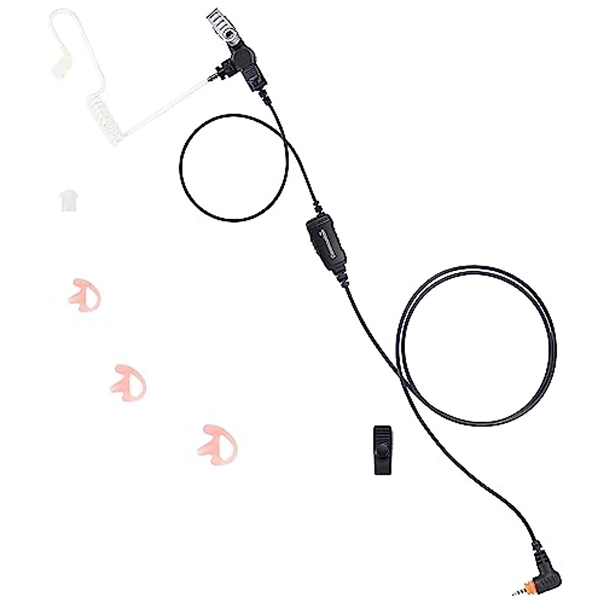 commountain SL300 SL3500e Earpiece with Mic Compatible for Motorola Radios TLK 100 TLK 110 SL7550 SL7550e SL7580 SL7580e SL7590 SL7590e SLN 1000 SL 300, TLK100 TLK110 SLN1000 Acousic Tube Headset