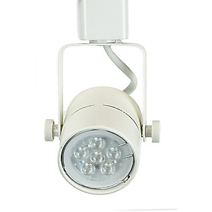Direct-Lighting H System 3000K GU10 LED Track Lighting Head White - 3000K Warm White 7.5W LED Bulb 50154L-3K-WH