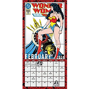 2024 DC Comics Wonder Woman Wall Calendar & Push Pins