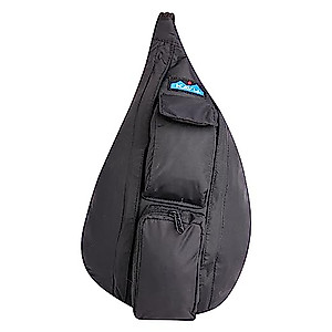 KAVU Mini Rope Sack Sling Crossbody Backpack - Blackout