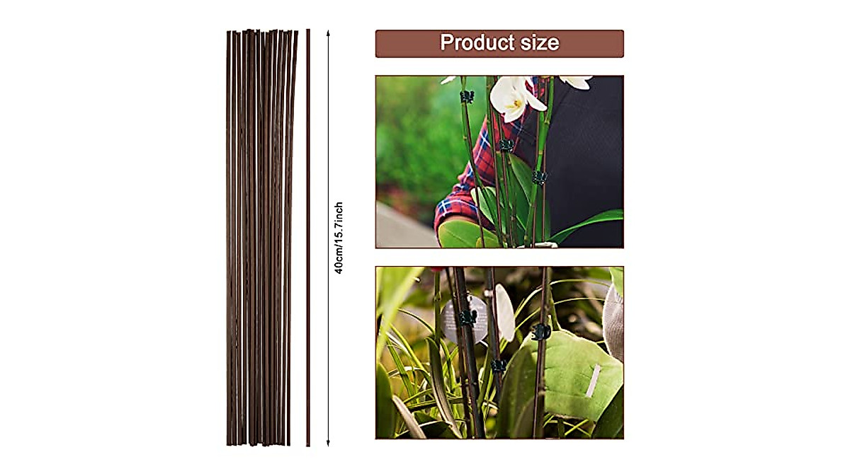 Garden Plant Support Kit: Stakes, Clips & Ties for Healthy Growth