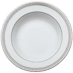 Mikasa Platinum Crown Rim Soup Plate,White