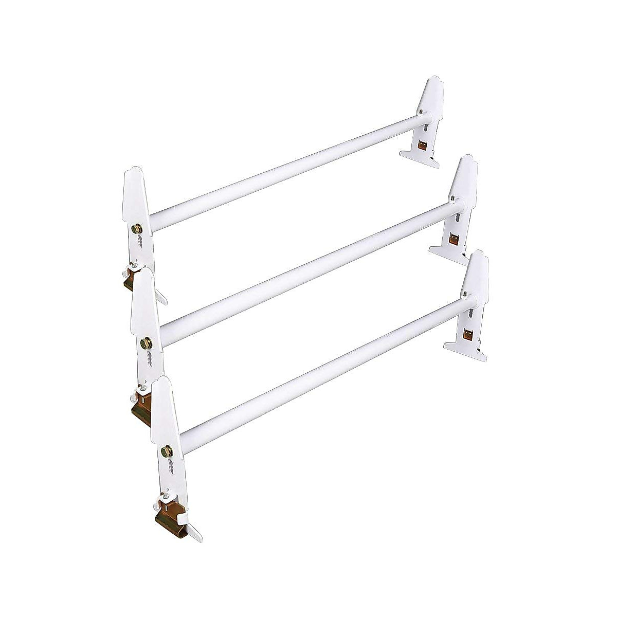 Adjustable Van Roof Ladder Rack 500LBS 3 Bars Chevy Dodge Ford GMC Express 77''