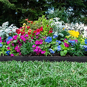 EasyFlex 2.5" Tall Wall No-Dig Landscape Edging Kit - 100 Foot, Black