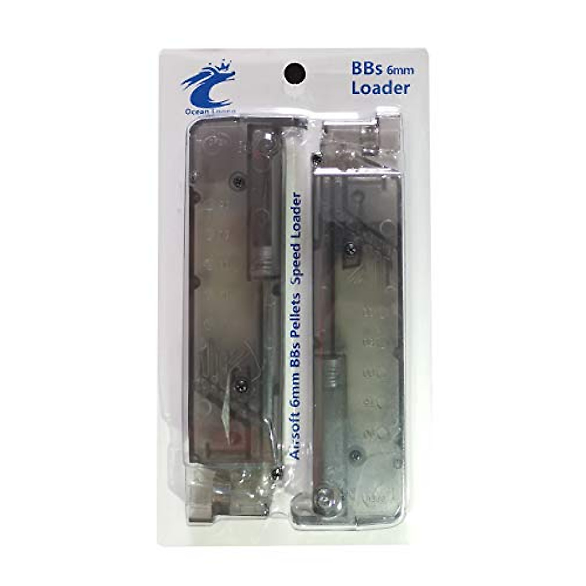 Airsoft Speed Loader for 6mm BBS, 100 Rounds Quick Loader for Airsoft Magazine BB Pellet, Fast Loader for AEG Biodegradable 6mm BB - 2 Packs