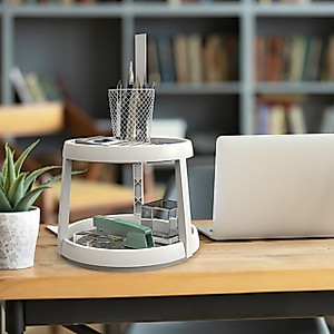 SimpleHouseware 2 Tier Turntable Lazy Susan Spice Organizer