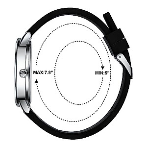 Blekon Original Nurse Watch - Medical Scrub Colors, Easy Read Dial, Second Hand, Water Resistant Watch (Black)