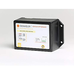 Genasun GVB-8-Li-56.8V-WP, 8 A (Input) 350 W Solar Panel, Waterproof Voltage Boosting MPPT Solar Charge Controller for 48 V Nominal 16S LiFePO4 Batteries (Golf Carts, Electric Boats, etc.)