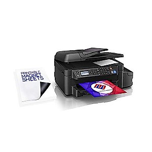 Printable Magnet Sheets, 8.5 X 11 Inches, White Design & Print, Magnetic Sheets for Inkjet Printers 25 Sheets - 15 Mil Thick!