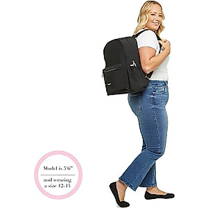 Baggallini On The Go Laptop Backpack Sterling Shimmer One Size