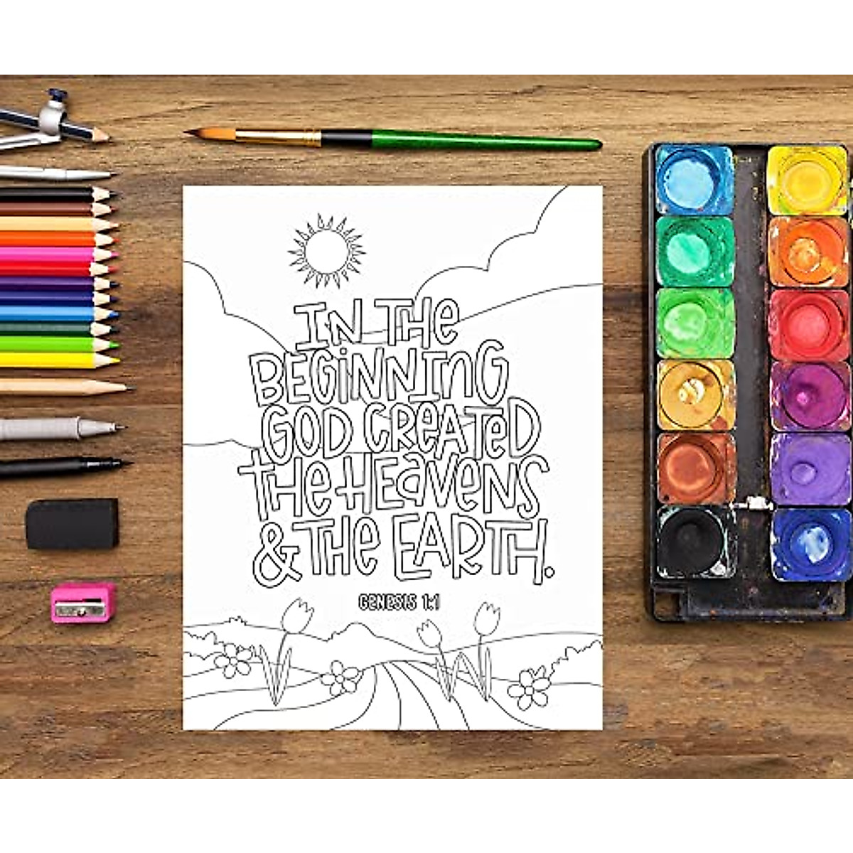 Bible Verse Coloring Book for Kids