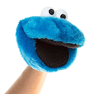 Sesame Street Unisex-Baby Cookie Monster Puppet Slipper, Blue, 7/8 Child US Toddler