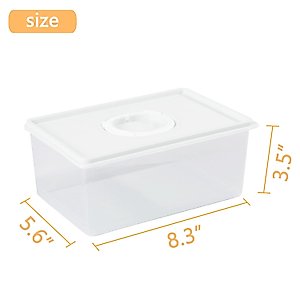 Vellsenne Sliced Cheese Container with Time Recording - Block Cheese Storage Container for Fridge Cream Cheese Sliced Cheese Cheddar Container Cheese Box with Lid Cheese Saver