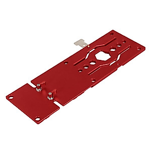 TOOLCOOL 340mm Track Saw Square Circular Saw Guide Rail Square Compatible with DeWalt Guide Rail (Red)