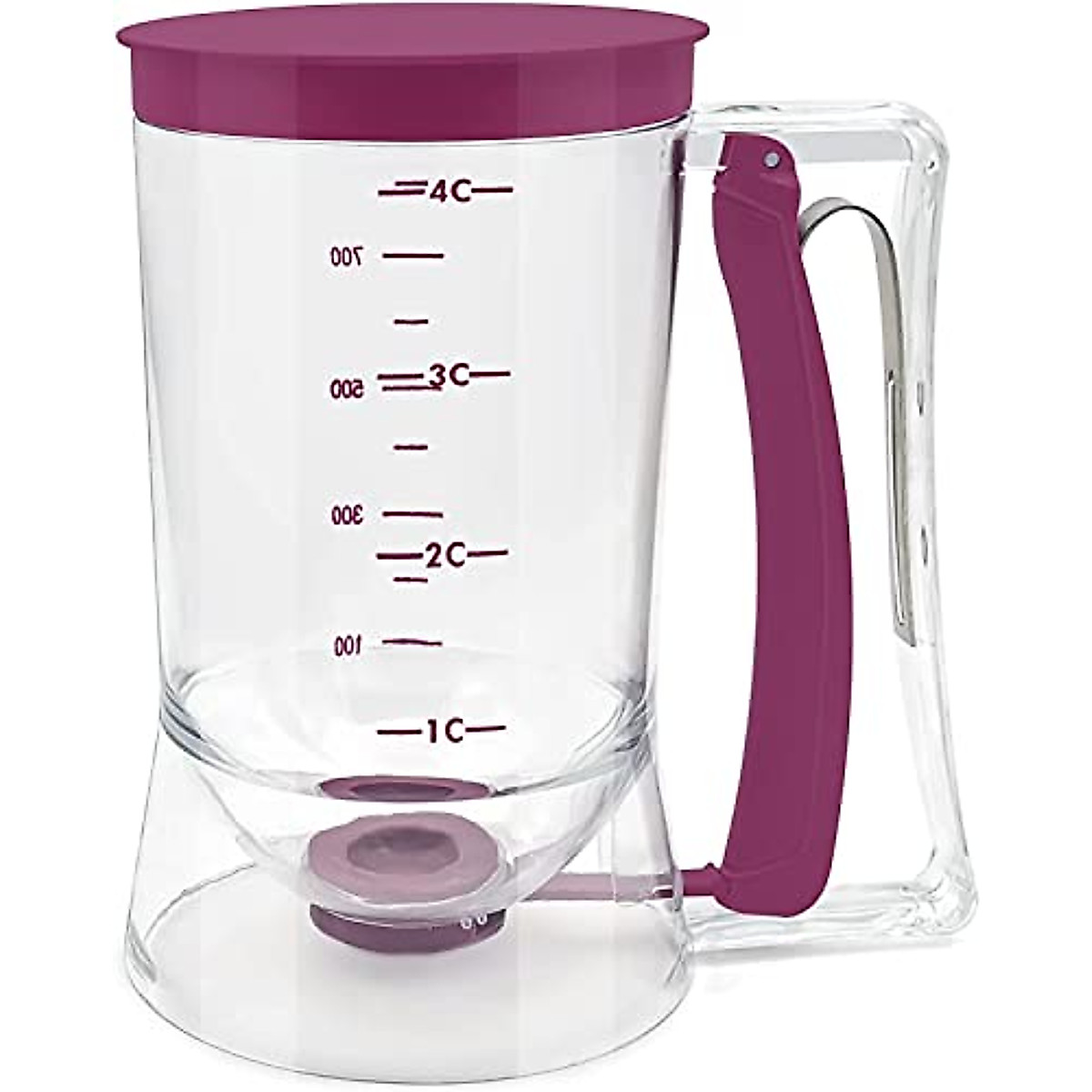 Toparad Pancake Cupcake Batter Dispenser, Bakeware Maker with Measuring Label, Perfect Baking Tool for Cupcakes, Waffles, Muffin Mix, Cake or Any Baked Goods