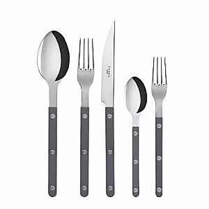 Sabre Paris Flatware Bistrot Stainless Steel Dark Grey 5-Piece Place Setting Service for 4 (20 pieces)