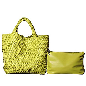 Women's Tote Bag Large Capacity Handbags And Purse For Ladies (Fruit-green)