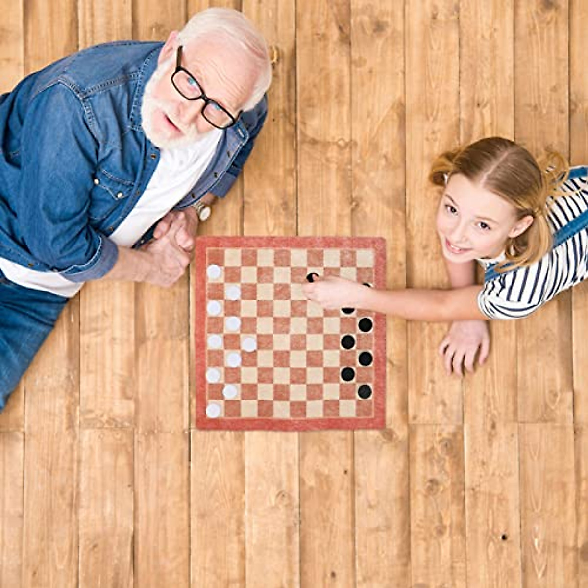 Portable Chess Board Games Tournament Chess Board Roll Up Chess Set Portable Folding Chess Board Tournament Chess Mat for Kids Xmas New Year Party Game Favors Travel Chess Mat