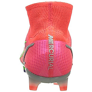 NIKE Unisex Superfly 8 Elite FG Soccer Shoe, BRT Crimson MTLC Silver Indigo Burst White Rage Green, 12 US Men