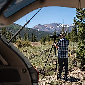 SLIK PRO 330SVH Aluminum Tripod with SVH-501 Compact Fluid Video Head for Mirrorless/DSLR Sony Nikon Canon Fuji Cameras and More - Black (613-354)