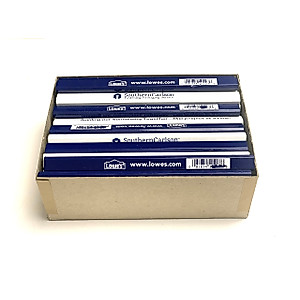 72 Carpenter Pencils | Random Mis Printed Mixed Prints & Solid Discontinued Colors | USA Made, Hard Lead Carpenter