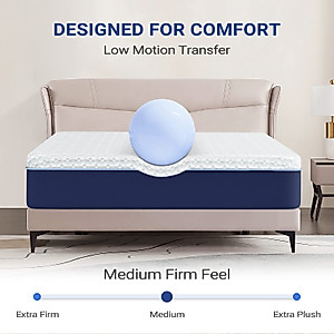 VXZ Twin XL Mattress, 6 Inch Gel Memory Foam Mattress in a Box, CertiPUR-US Certified Mattress, Pressure Relief &Motion Isolation, Supportive Medium-Firm Foam Mattress, Made in USA