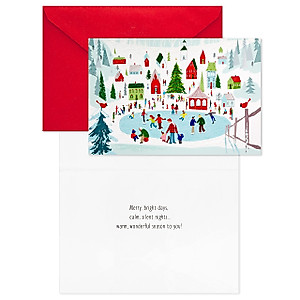 Hallmark Boxed Holiday Cards, Snowy City (40 Cards with Envelopes)