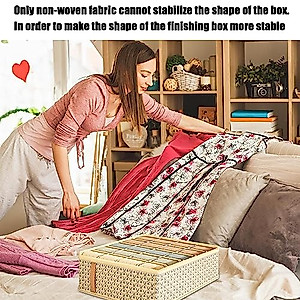 HABURN Underwear Drawer Organizer, Underwear Drawer Organizer and Closet Dividers, Clothing Storage Organizers Box, Drawer Organizer, Storage Box for Clothes, Socks, Underwear, Ties, Panties