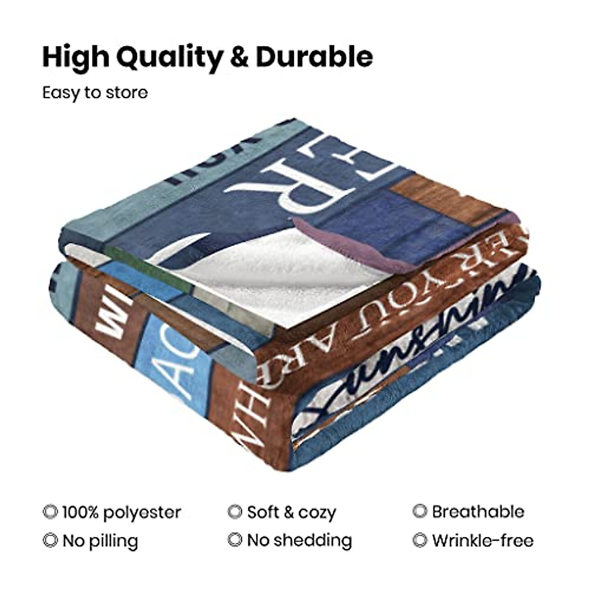 UHANKRU Daughter Gifts for Daughter from Dad, Daughter Blanket from Dad, Graduation Birthday Gifts for Daughter, Father Daughter Gifts, to My Daughter Blanket Throw 60"x50"