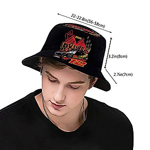 ASFRSH Ryan Blaney 12 Fisherman's Cap Outdoor Bucket Hats Fishing Hat Wide Brim Cap Unisex Foldable Beach Summer Travel